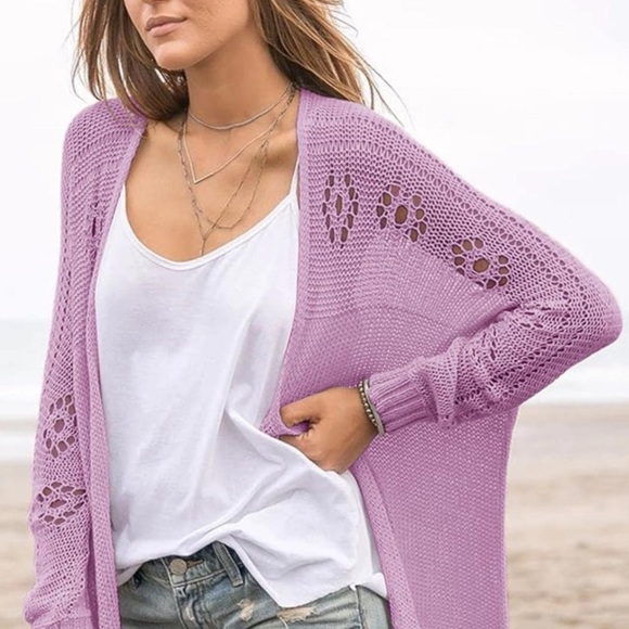 Sweaters | Womens Open Front Knit Sheer Cardigans | Poshmark